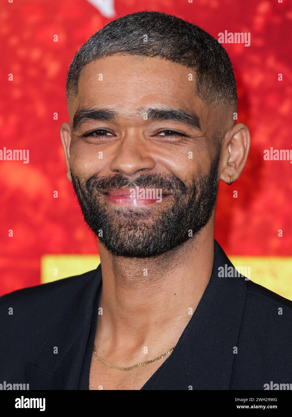 WESTWOOD, LOS ANGELES, CALIFORNIA, USA - FEBRUARY 06: Kingsley Ben-Adir ...