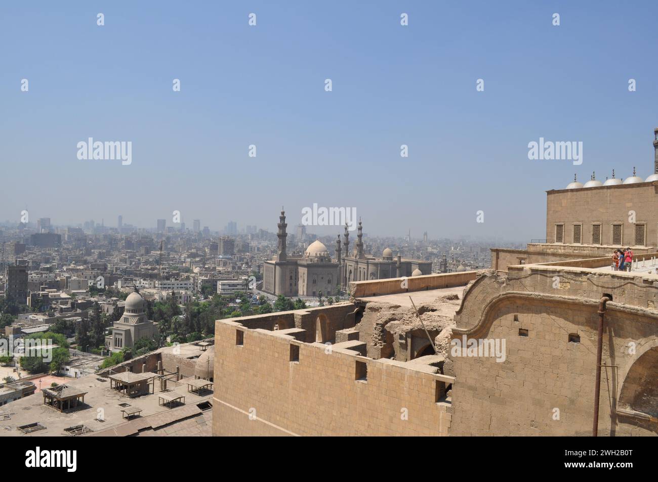 Sultan Hassan Mosque in Salah al-Din Square in the Citadel areaو The ...