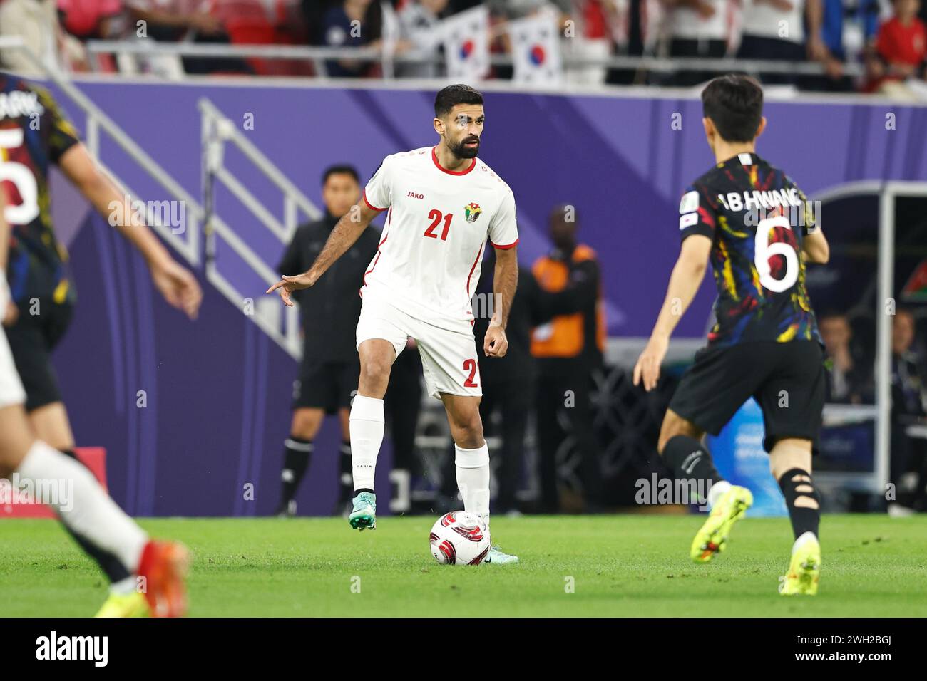 Al Rayyan, Qatar. 6th Feb, 2024. Nizar Al-Rashdan (JOR) Football/Soccer ...