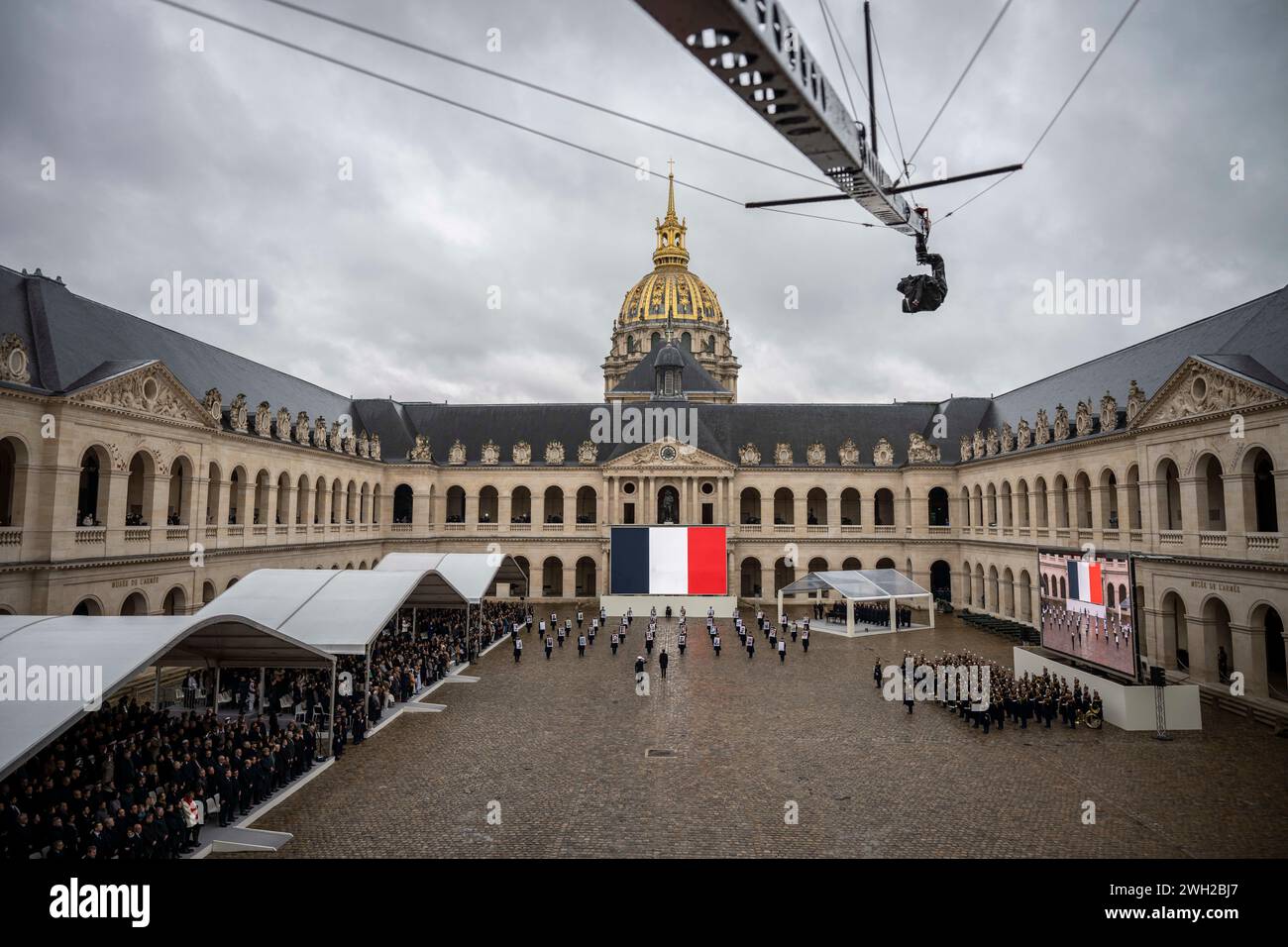 Paris, France. 07th Feb, 2024. French Republican Guards with the ...