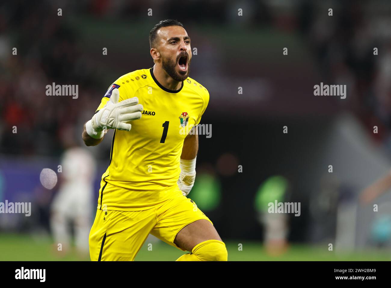 Al Rayyan, Qatar. 6th Feb, 2024. Yazid Abu Layla (JOR) Football/Soccer ...