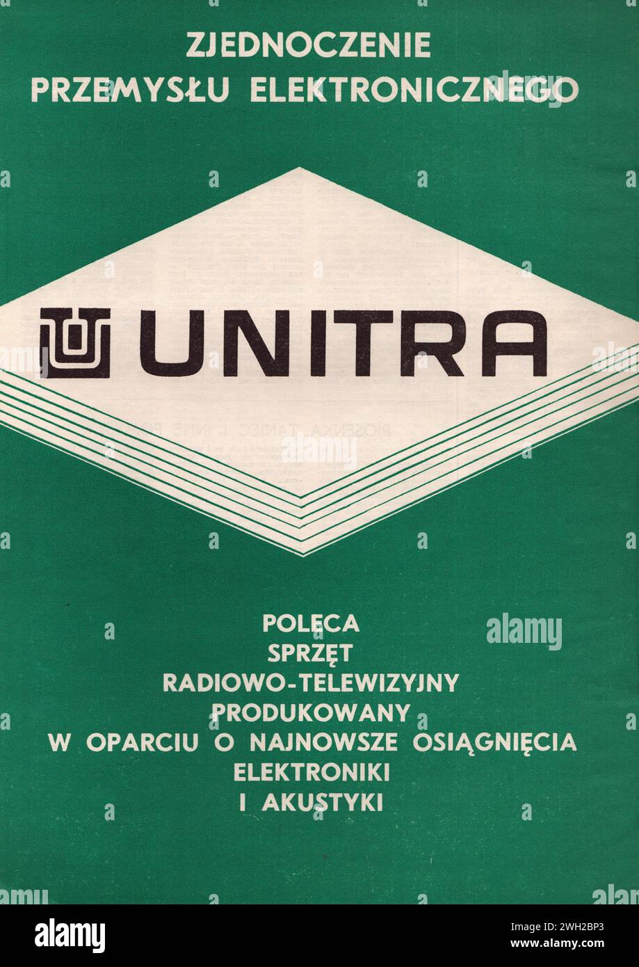 UNITRA old Polish magazine advertisement Stara reklama UNITRA reklama ...