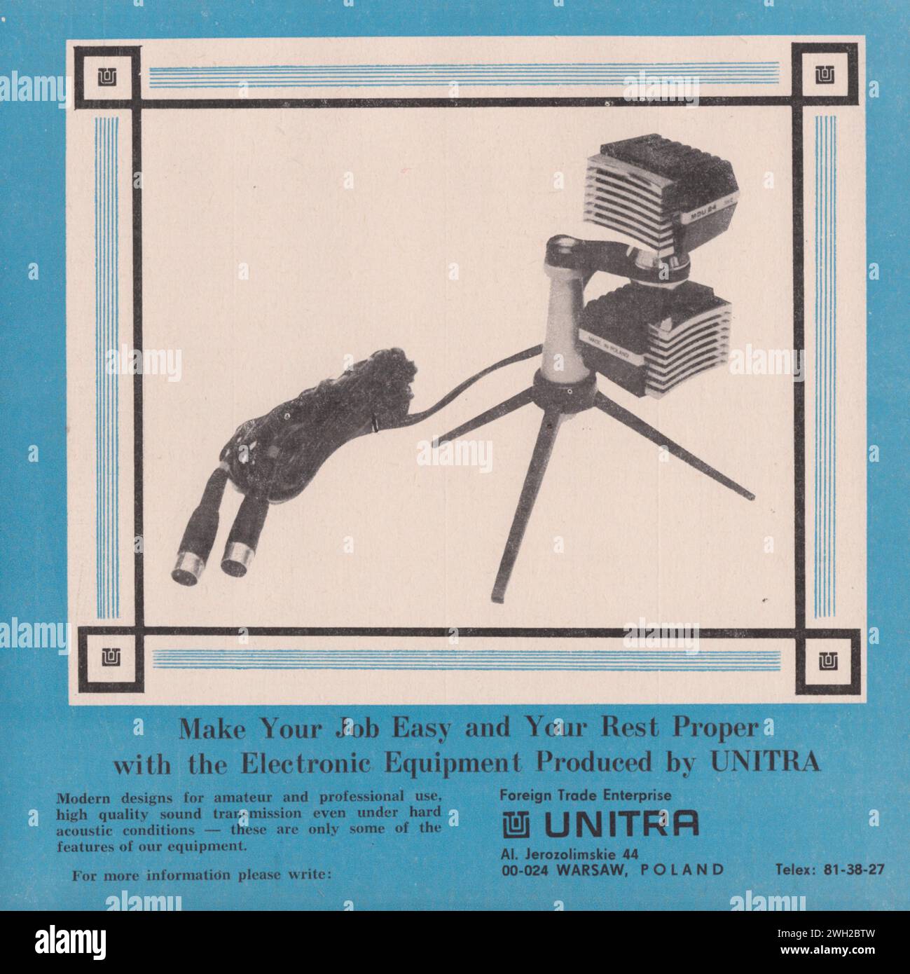 UNITRA old Polish magazine advertisement Stara reklama UNITRA reklama ...