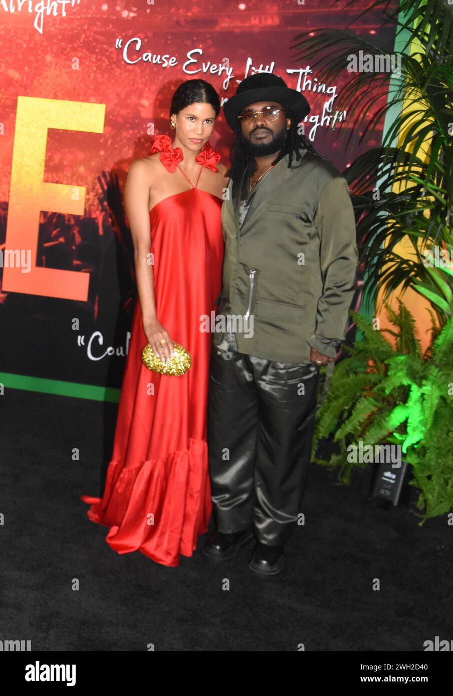 Los Angeles, California, USA 6th February 2024 Aston Barrett Jr. and ...