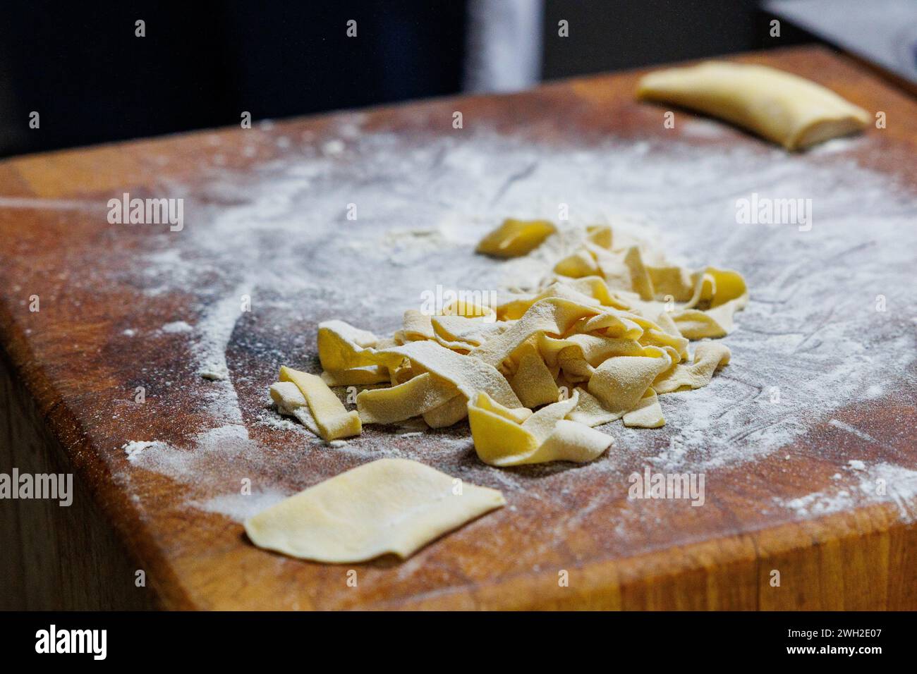 Experiencing making pasta, food experience in Italy, Amalfi Coast Stock ...