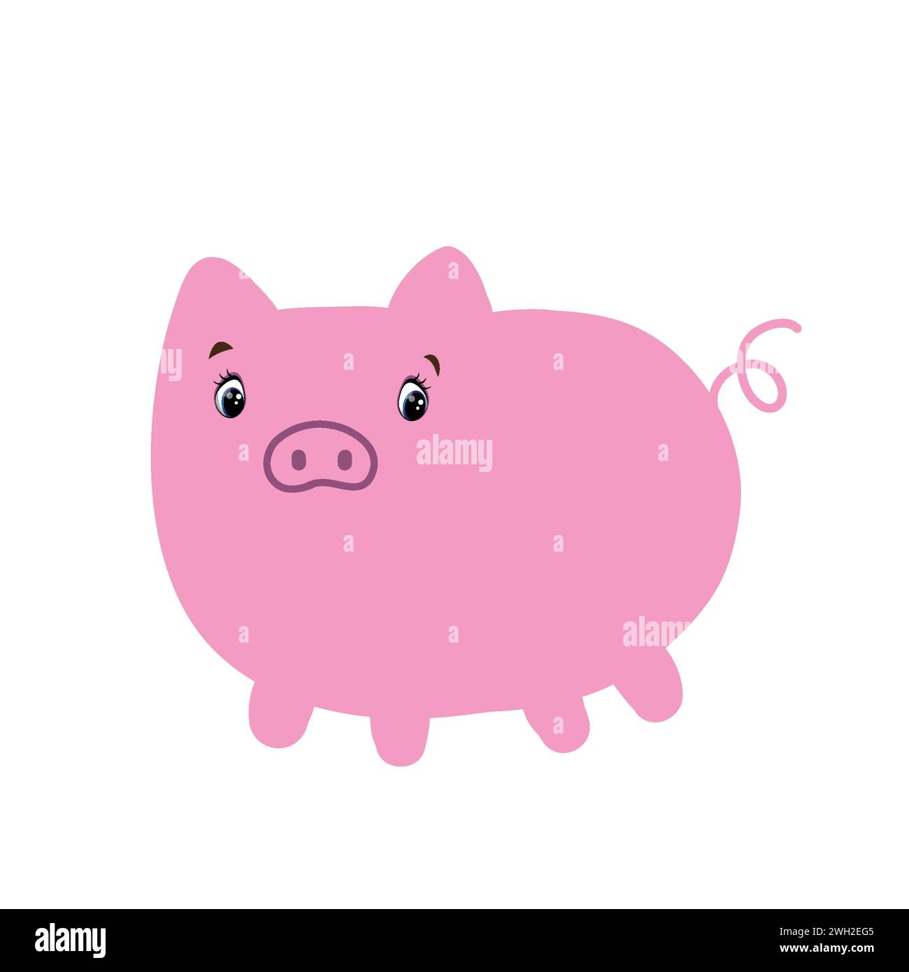 Cartoon Pig Icon Stock Vector Image & Art - Alamy