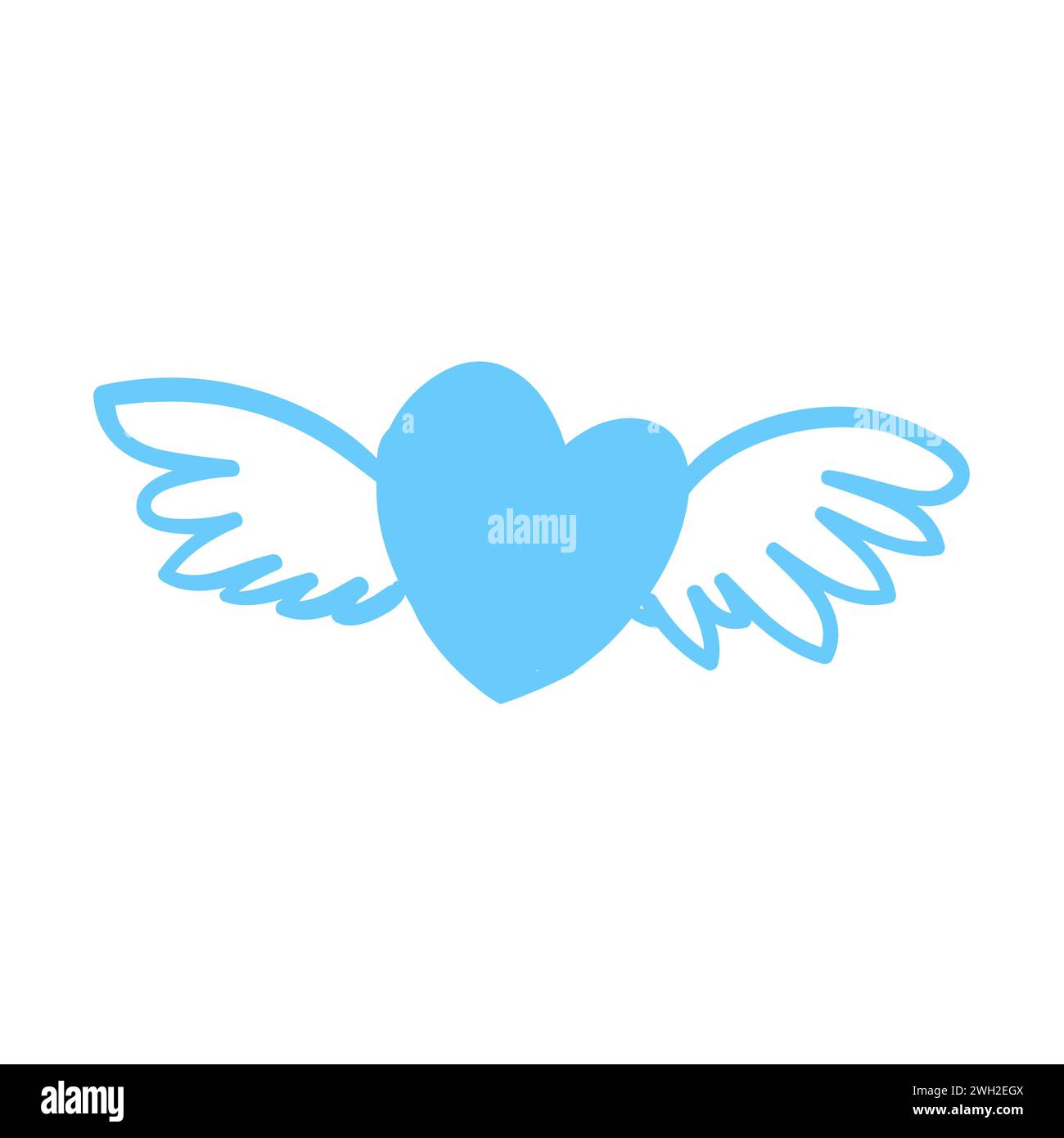 Black heart blue Stock Vector Images - Alamy