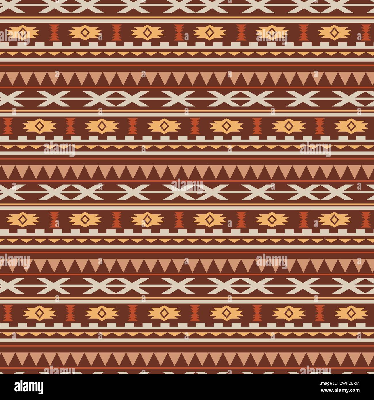 Tribal southwestern native navajo seamless pattern Stock Vector Image ...