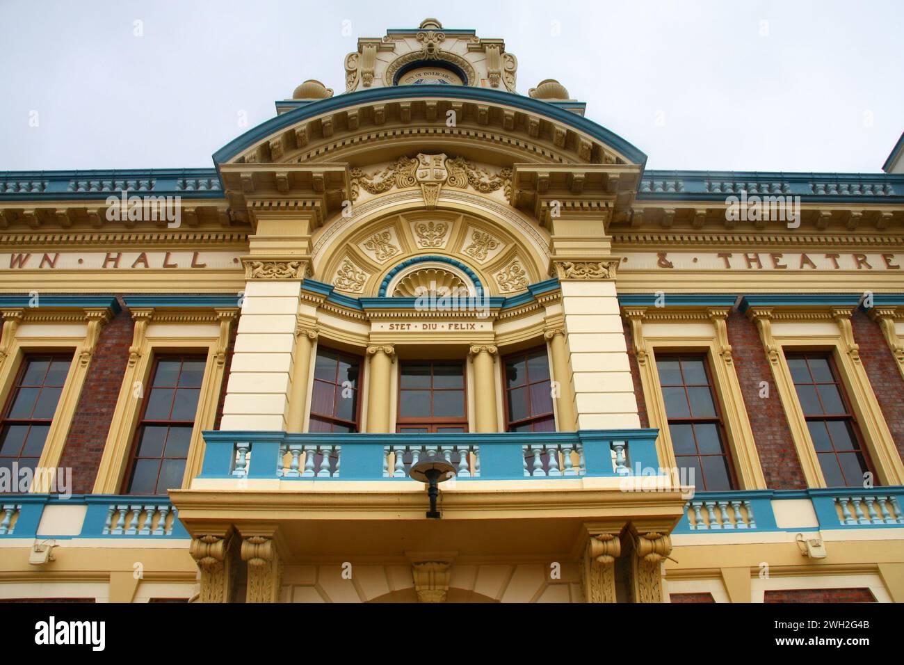 Invercargill Town Hall in New Zealand. Town Hall and Theatre building ...