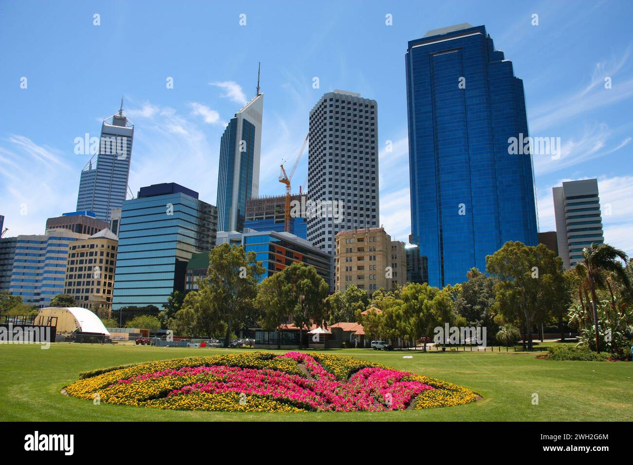 Perth skyline aerial hi-res stock photography and images - Alamy