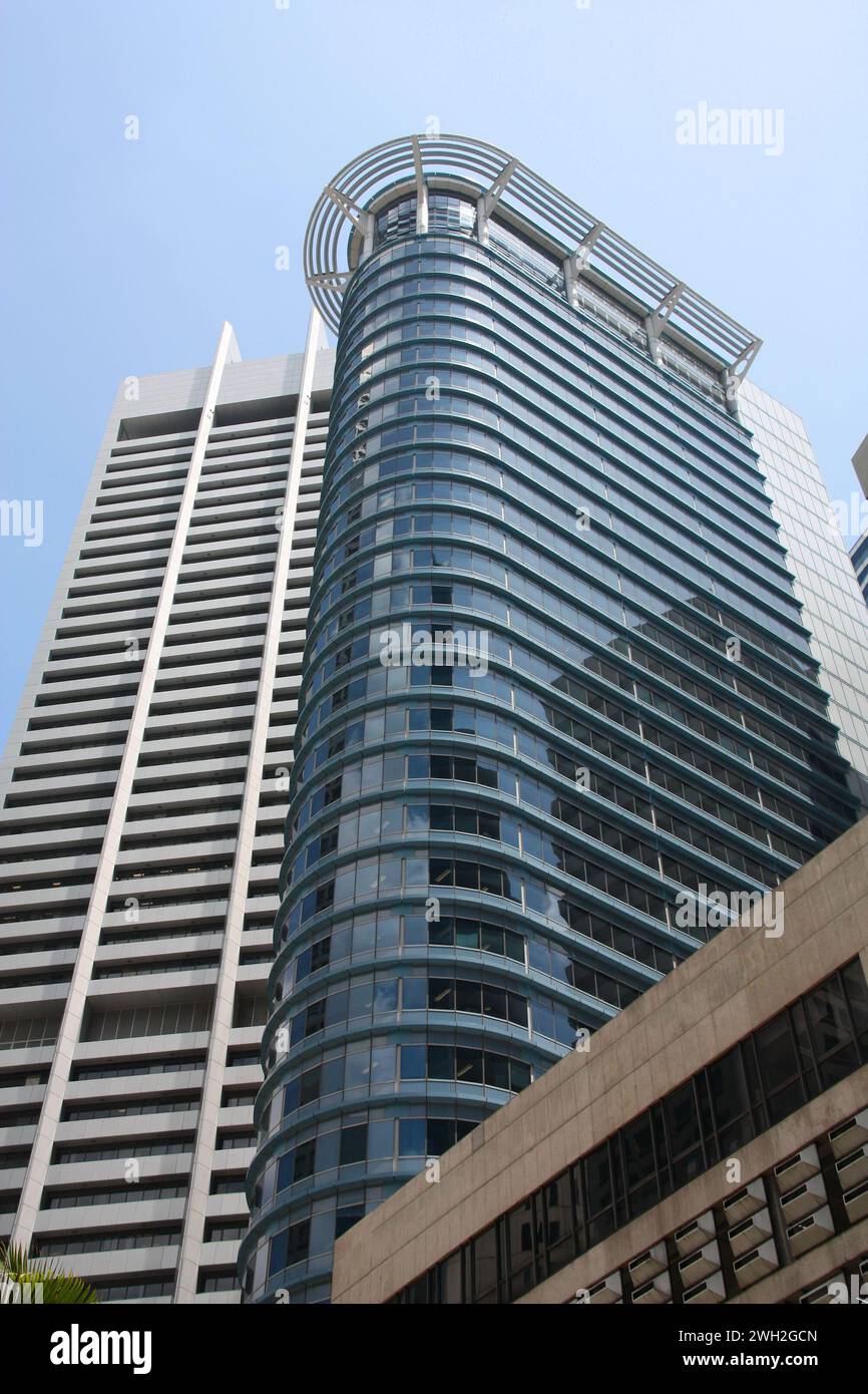 SINGAPORE CITY, SINGAPORE - FEBRUARY 2, 2008: 30 Raffles Place ...
