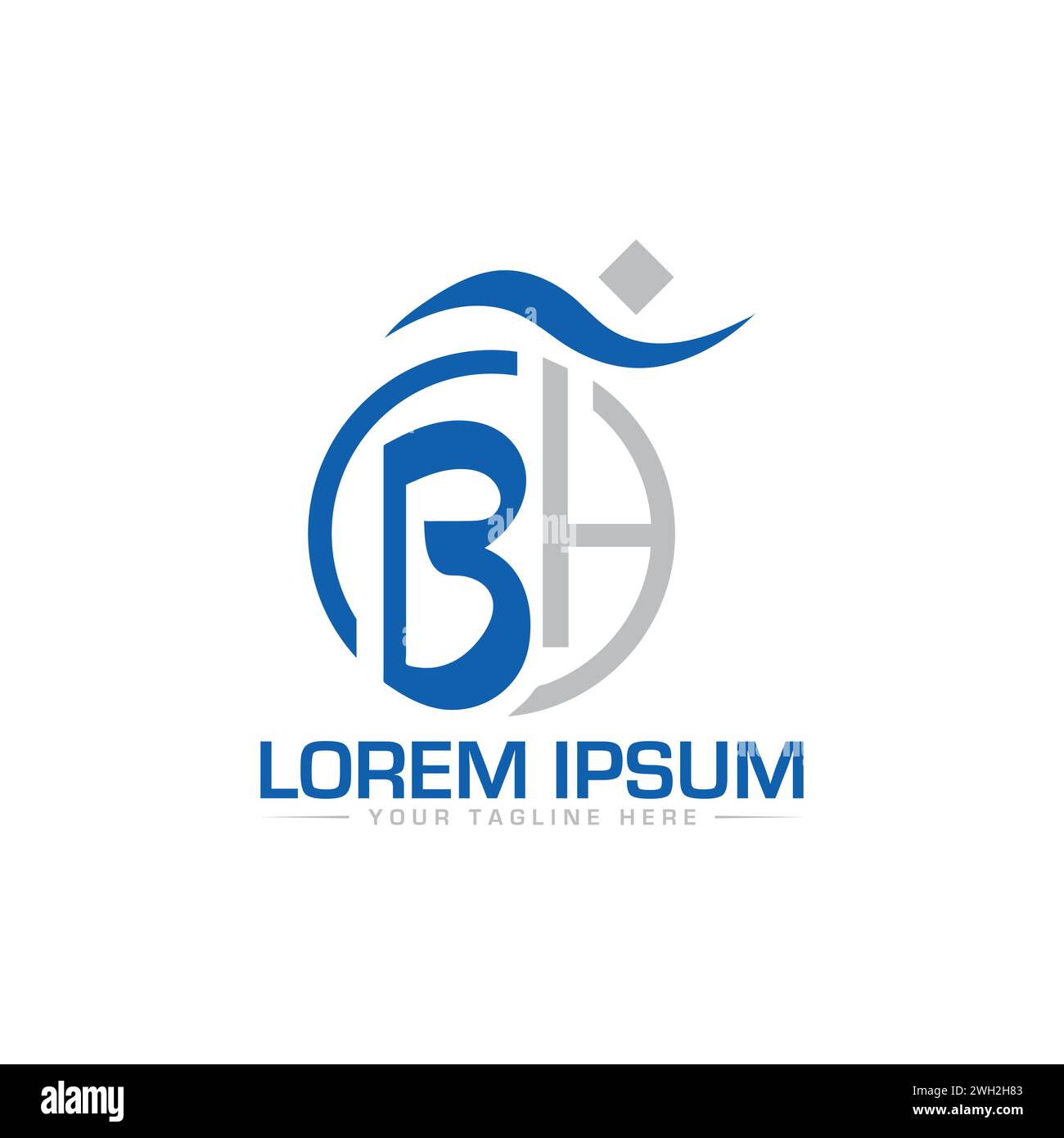 BH Letter Logo Design. Creative BH Logo Design Stock Vector Image & Art ...