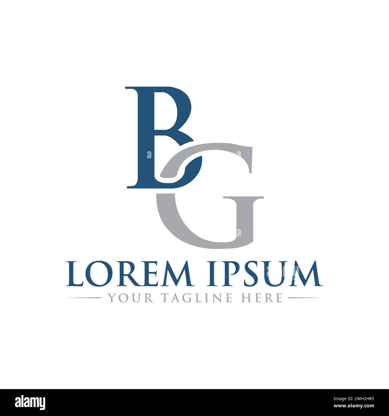 BG Letter Logo Design Stock Vector Image & Art - Alamy