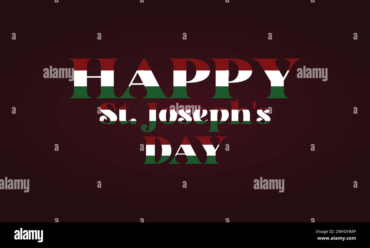 Skull Happy St. Joseph's Day Unique illustration design Stock Vector ...