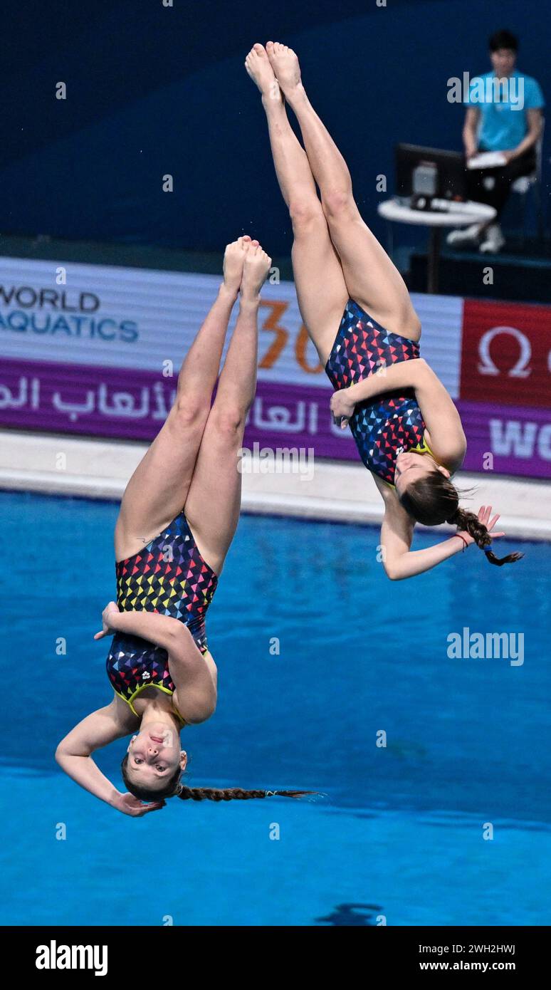 Doha. 7th Feb, 2024. Mariam Shanidze/Tekle Sharia (L) of Georgia ...