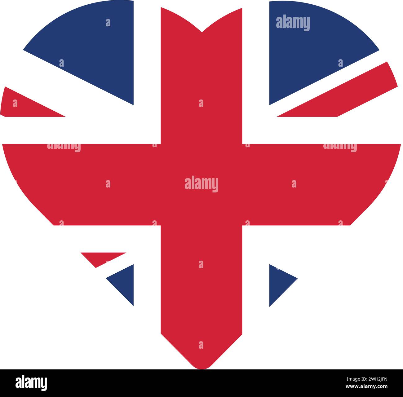 Heart shaped flag of the United Kingdom Stock Vector Image & Art - Alamy