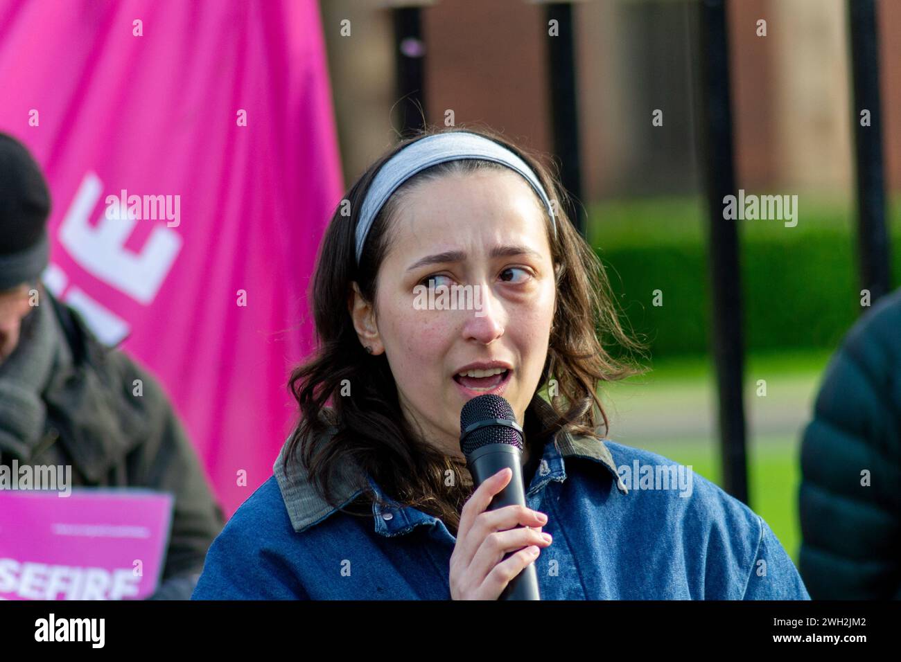 Belfast, United Kingdom, 07 02 2024, Palestine Solidarity Rally outside ...