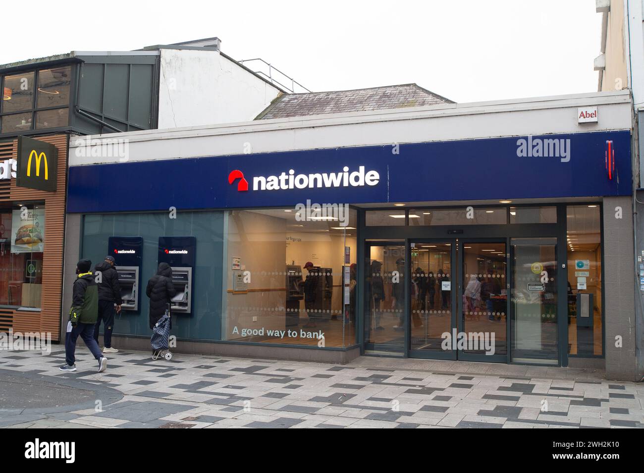 Slough, UK. 7th February, 2024. A rebranded Nationwide Building Society ...