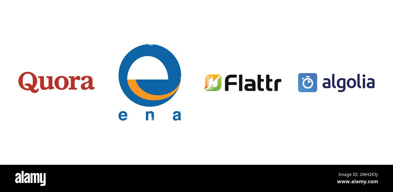 Cockpit, MemSQL, Authy, Close. Vector illustration, editorial logo ...