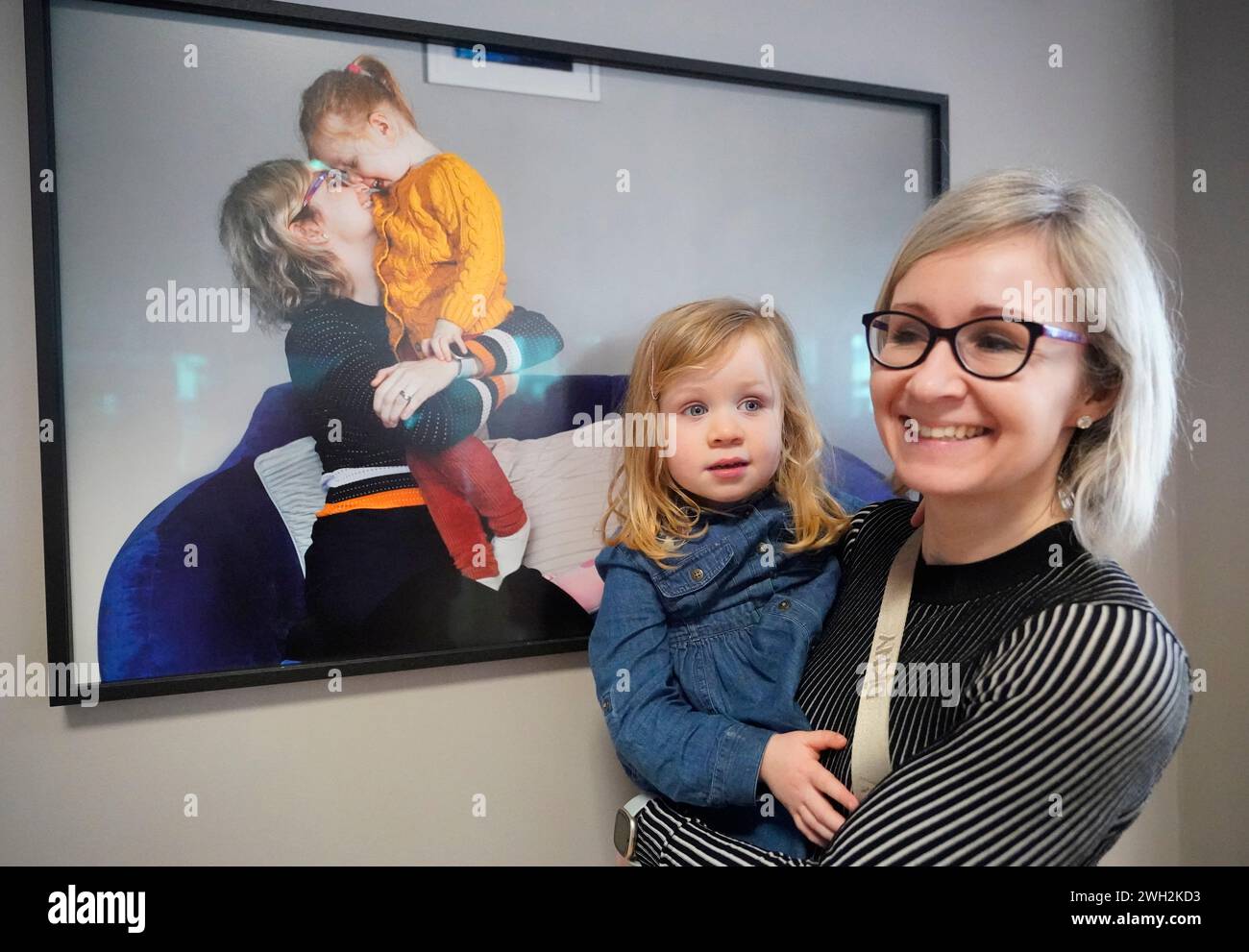 Naimh Whysall, three, with her mother Kasia at the launch of the I am ...