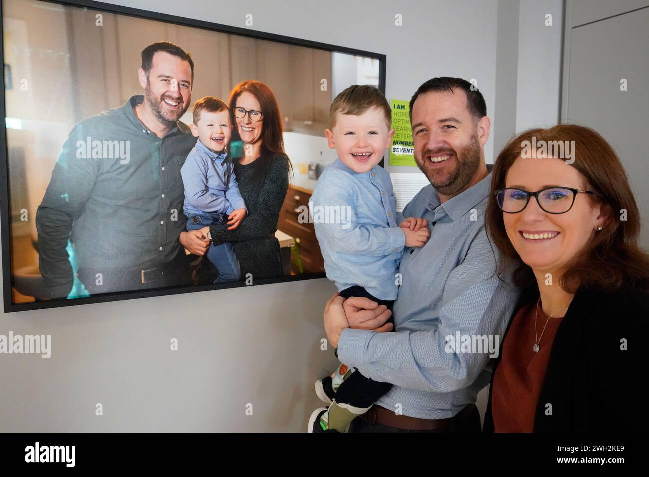 Ross and Caitriona McCarthy with their four-year-old son, Cian, who ...