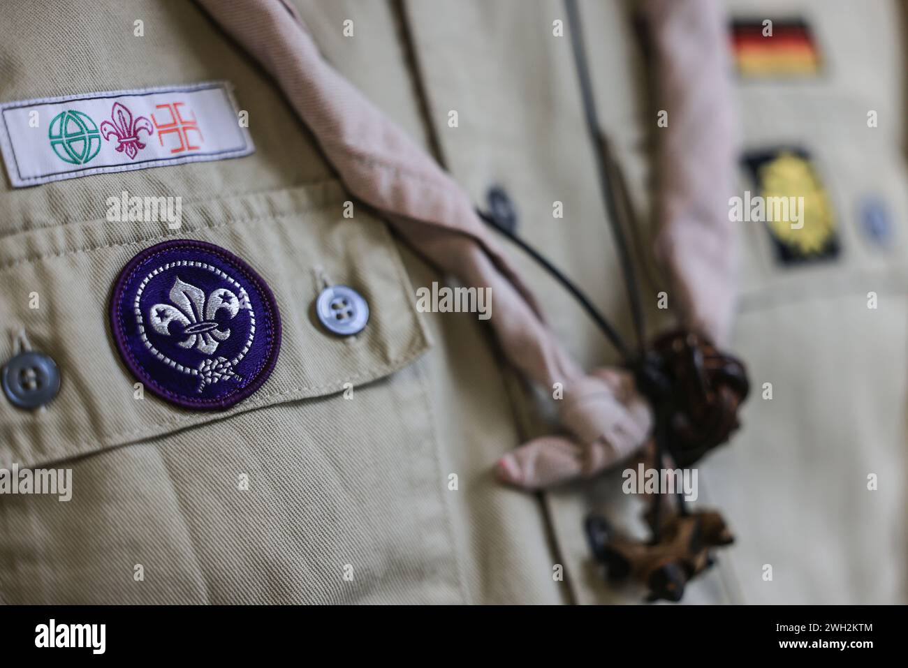 07 February 2024, North Rhine-Westphalia, Mönchengladbach: Logos of ...