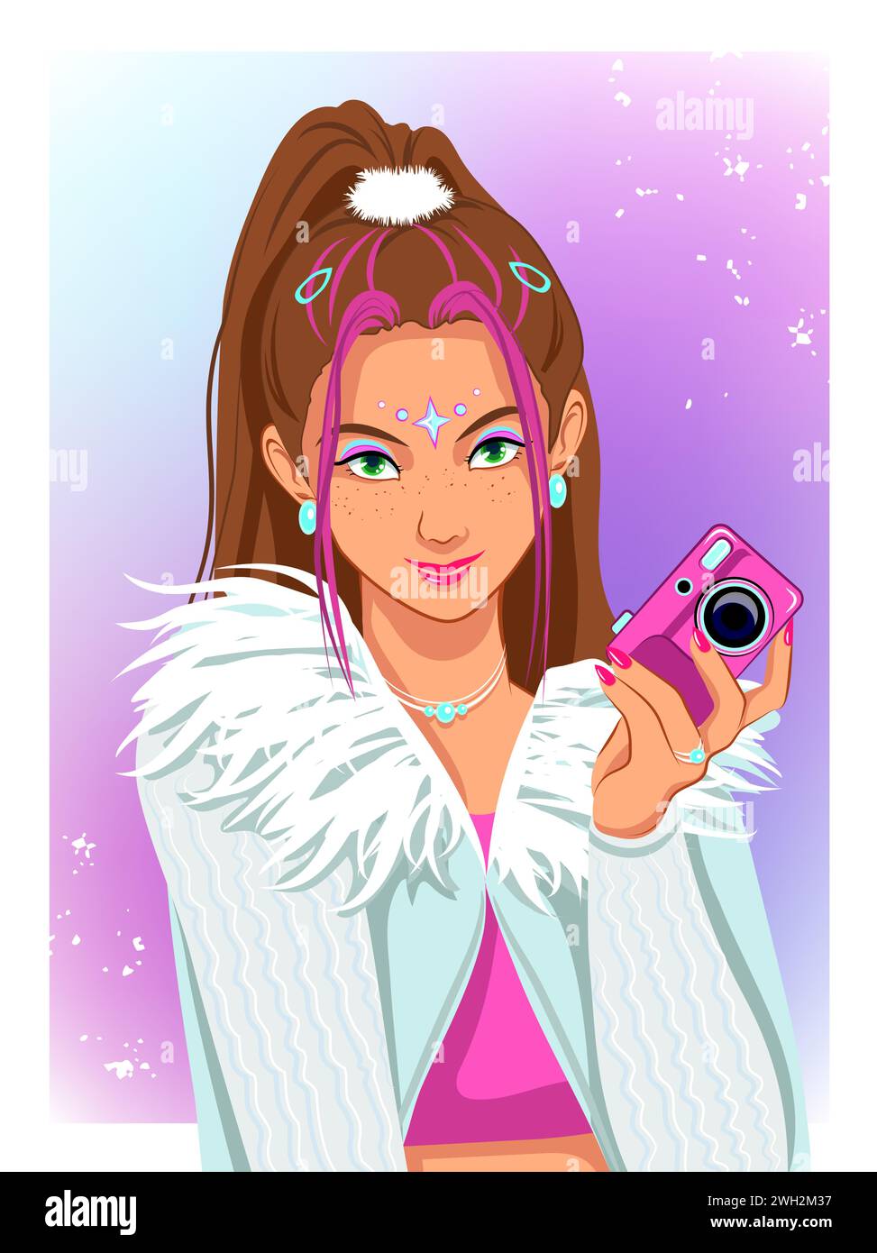 Y2k fashion Stock Vector Images - Alamy