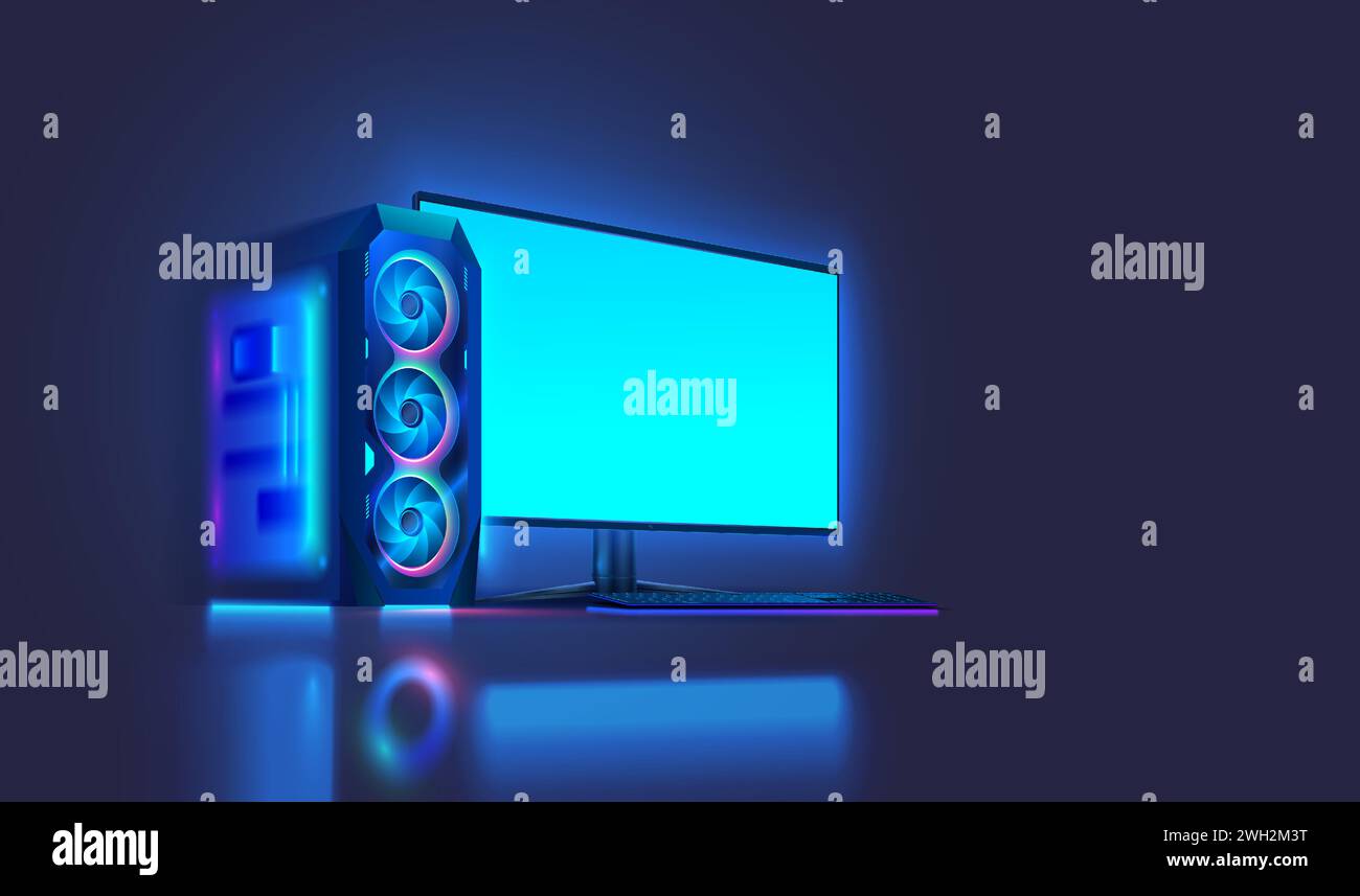 3d gaming keyboard Stock Vector Images - Alamy