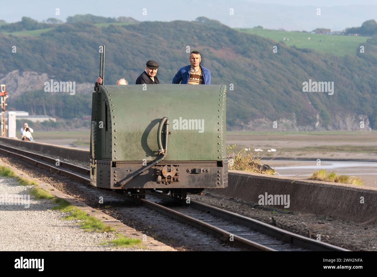 Mary Ann a diesel locomotive on the Ffestiniog Railway Stock Photo - Alamy