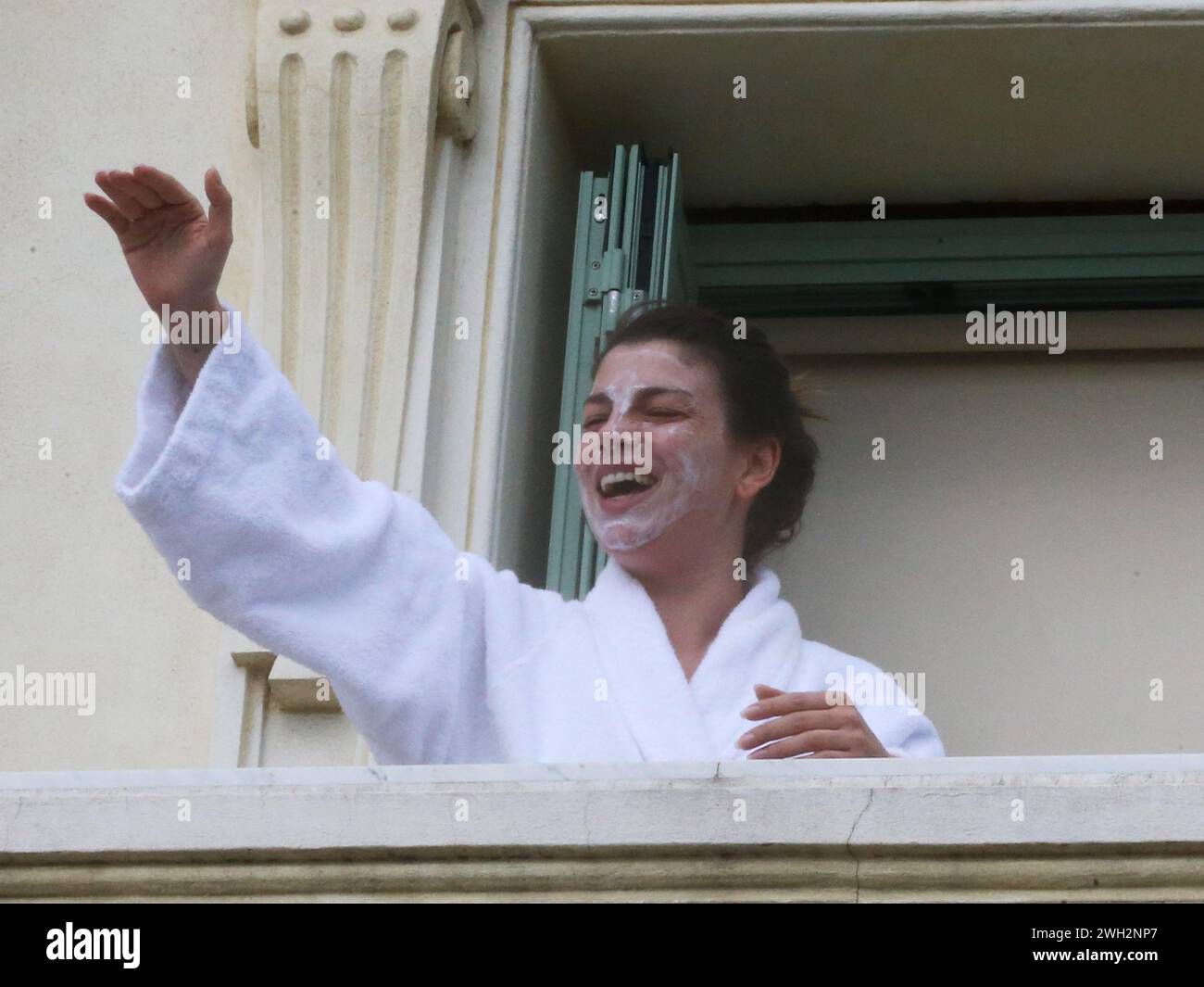 Sanremo, . 07th Feb, 2024. Sanremo, 74th Italian Song Festival, People ...