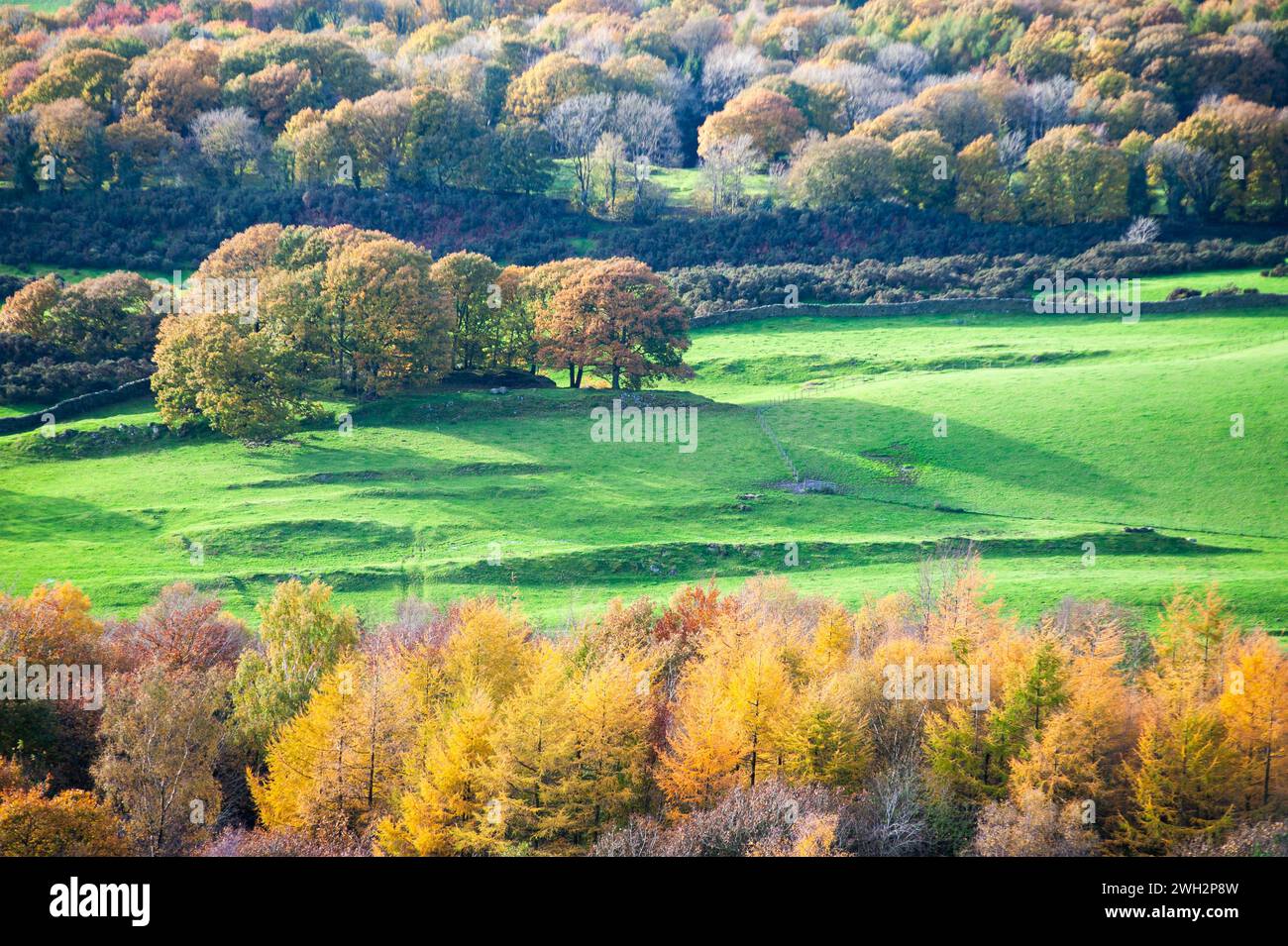 The view from Scout scar over the Lythe Valley, Cumbria, England ...