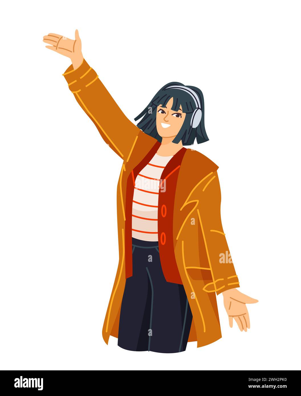 Happy smiling person vector concept Stock Vector Image & Art - Alamy