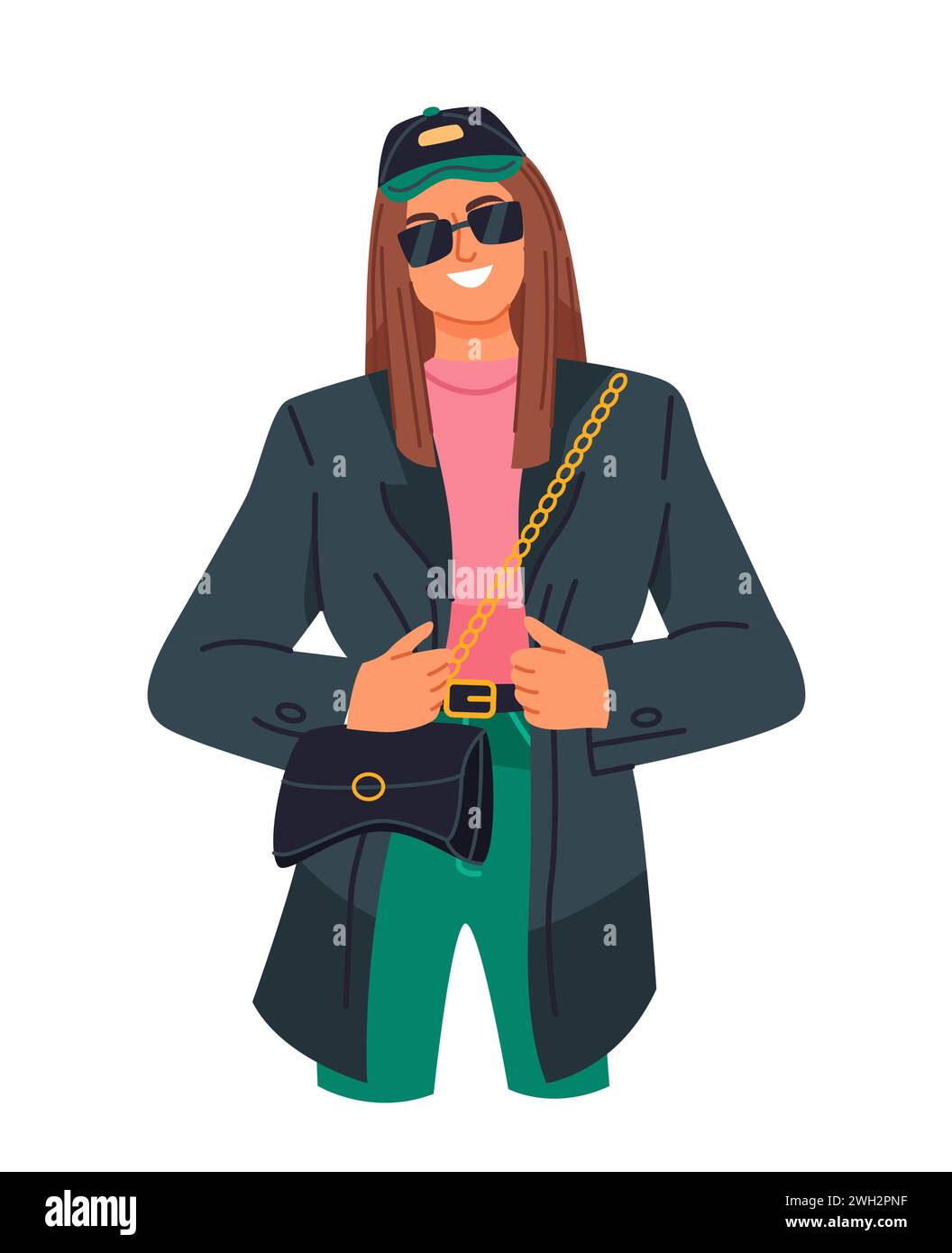 Happy smiling person vector concept Stock Vector Image & Art - Alamy