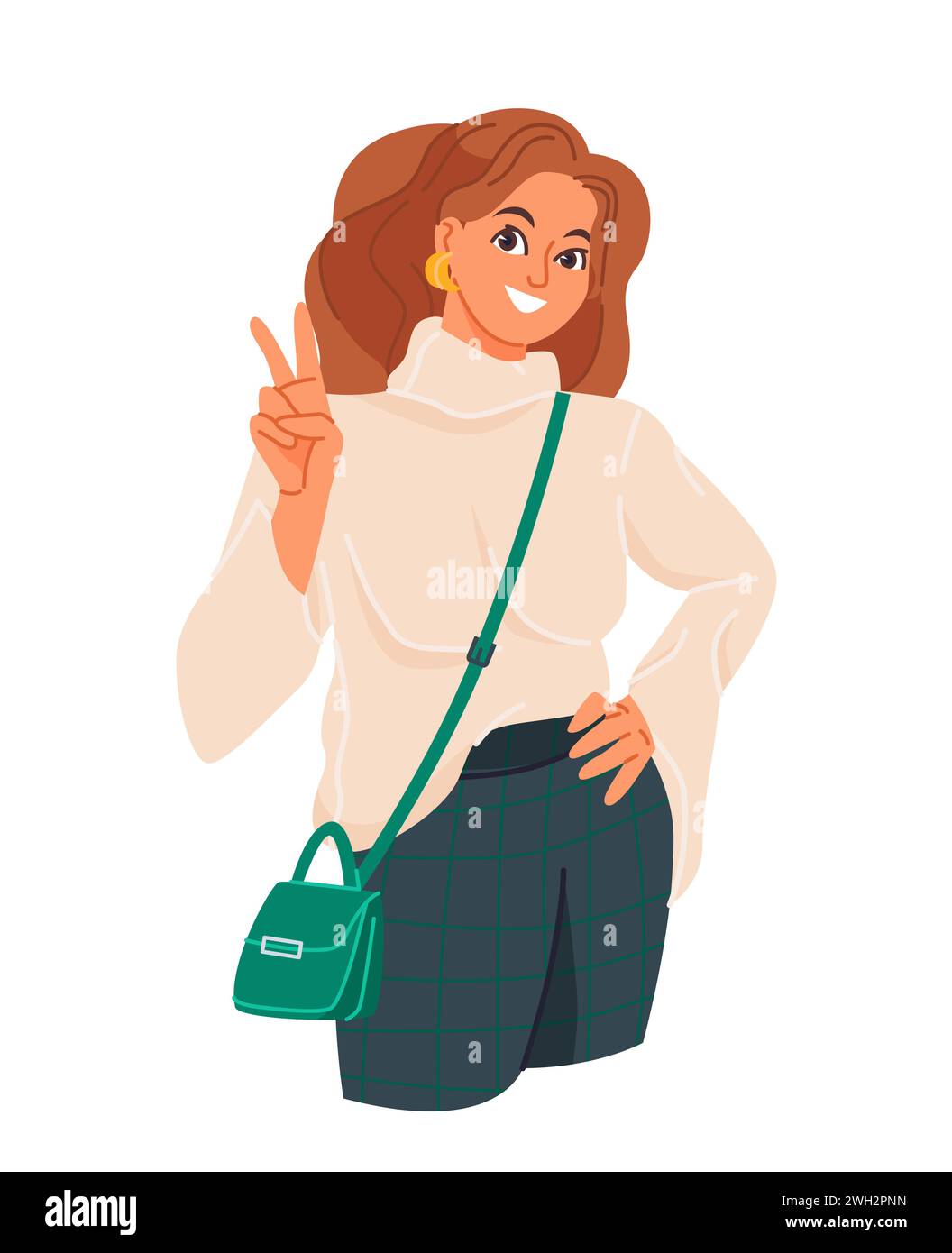 Happy smiling person vector concept Stock Vector Image & Art - Alamy