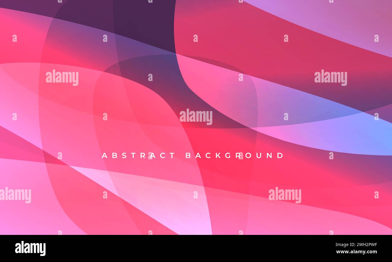 Abstract pink and blue minimal background with dynamic wave shapes ...
