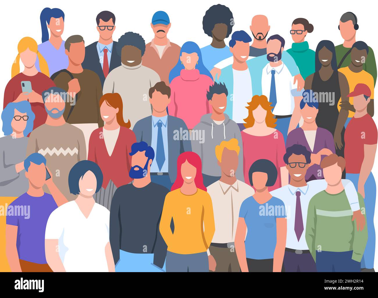 Diverse student population Stock Vector Images - Alamy