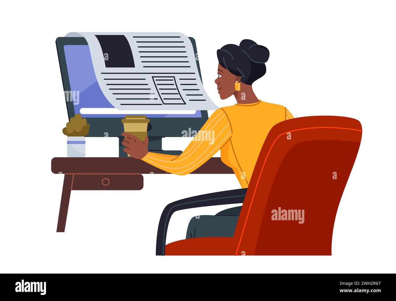 Person reading news vector concept Stock Vector Image & Art - Alamy Person reading news vector concept Stock Vector Image & Art - Alamy