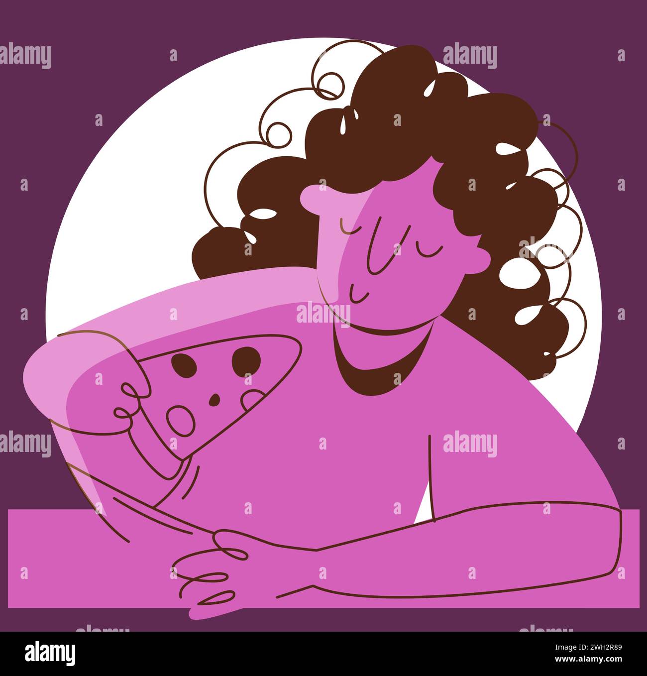 Restaurant client vector illustration Stock Vector Image & Art - Alamy