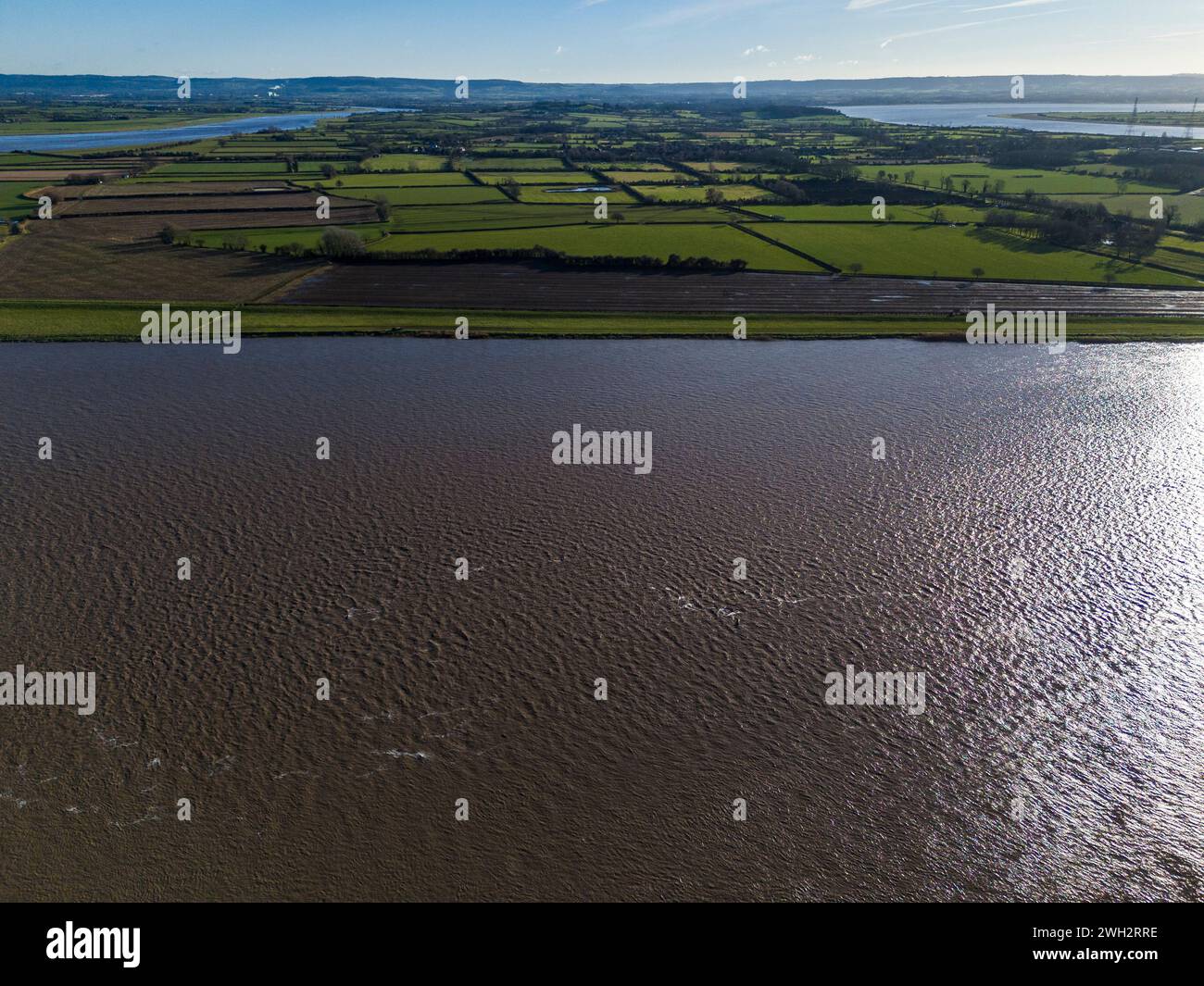Newnham across the River Severn to Arlingham, Gloucestershire Stock ...