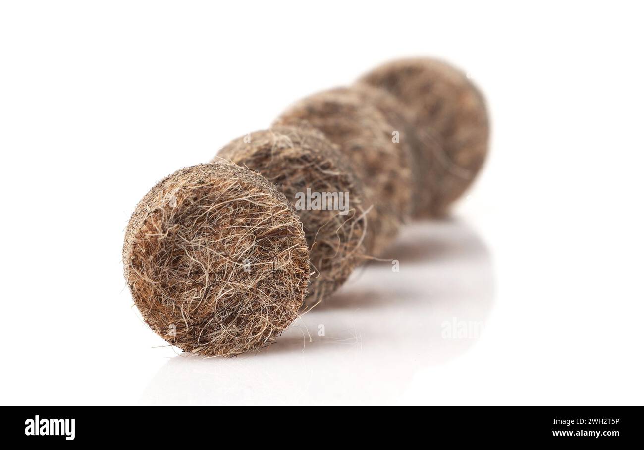 Felt disc for polishing surfaces. Set of felt polishing discs isolated ...