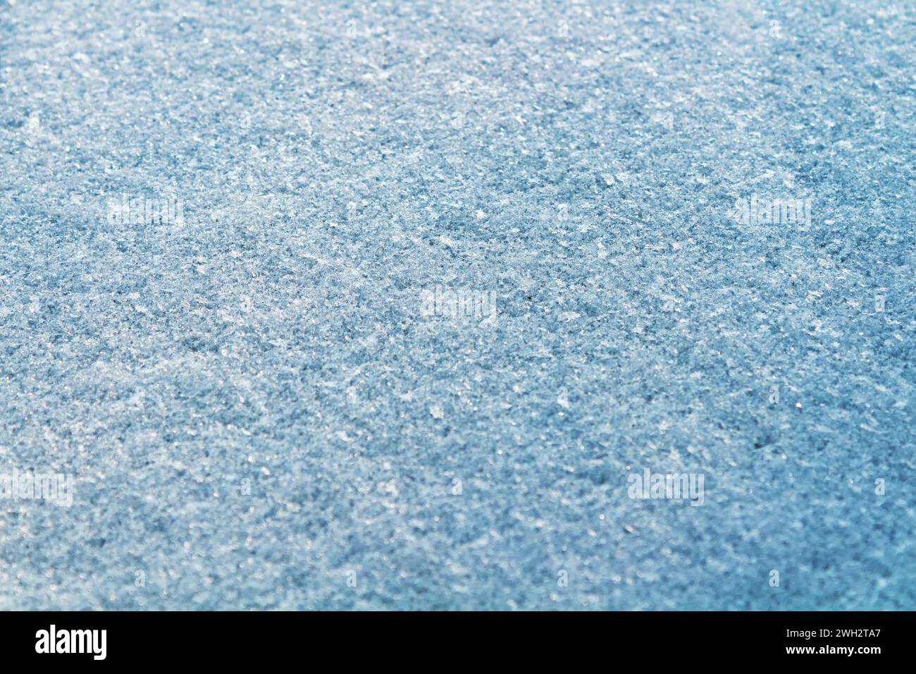 Fresh snow texture in blue tone. Winter background Stock Photo - Alamy