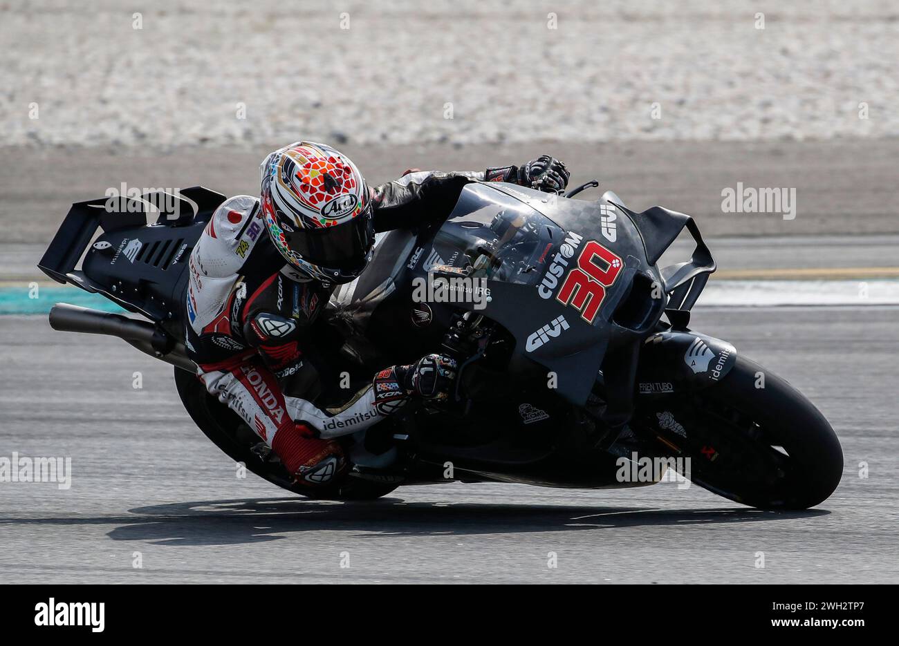 Kuala Lumpur, Malaysia. 07th Feb, 2024. Japanese rider Takaaki Nakagami of LCR Honda in action ...