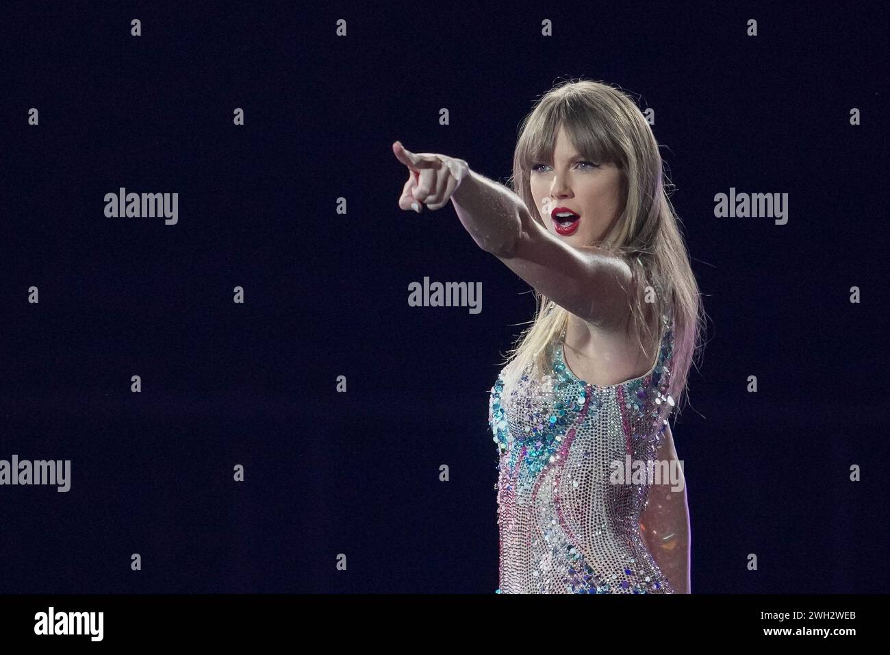 Taylor Swift performs as part of the "Eras Tour" at the Tokyo Dome ...