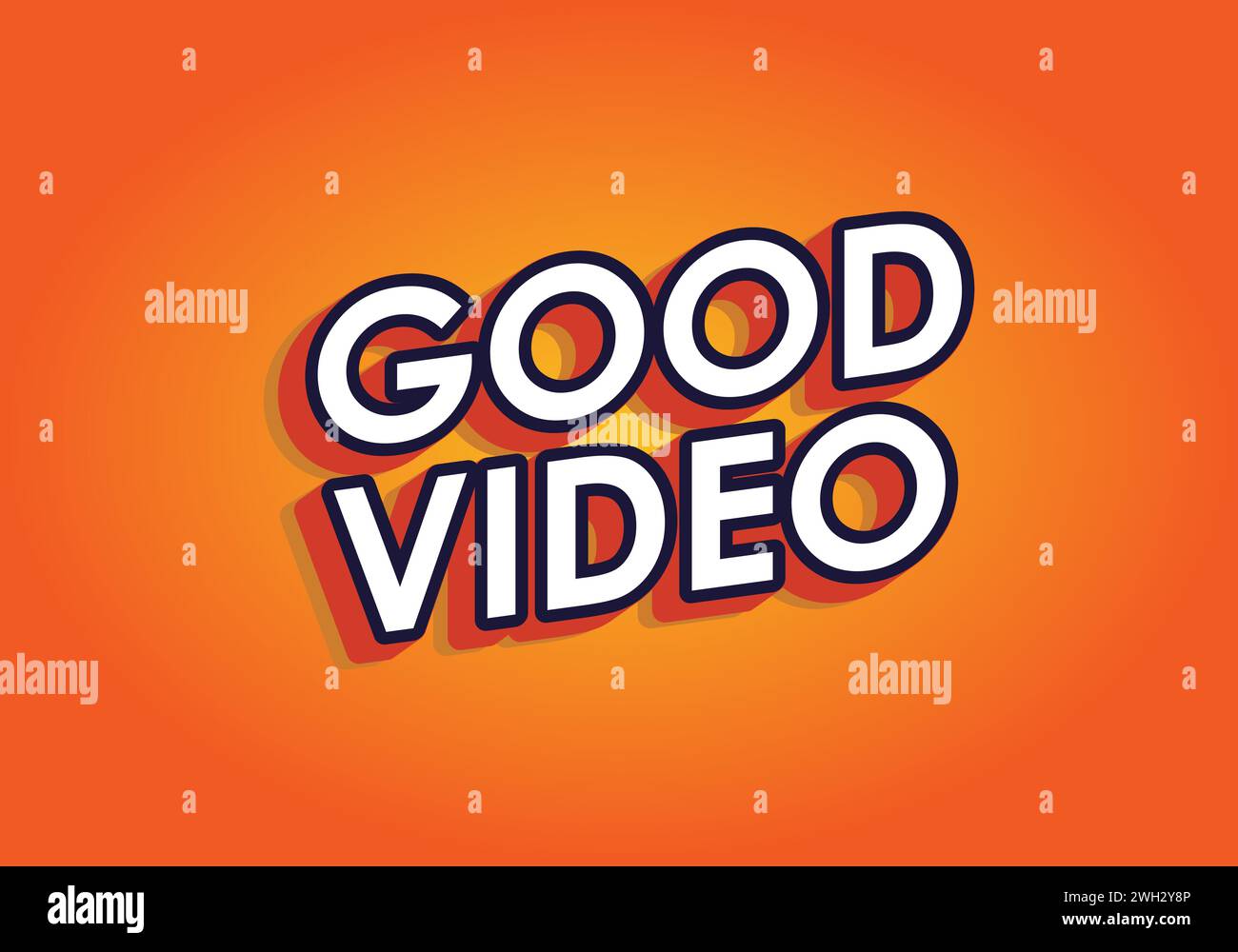 Good video. Text effect design in eye catching color with 3D look ...