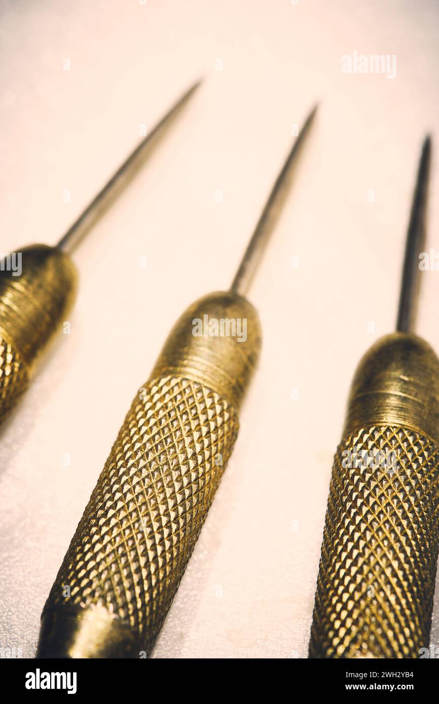 Tips of darts hi-res stock photography and images - Alamy