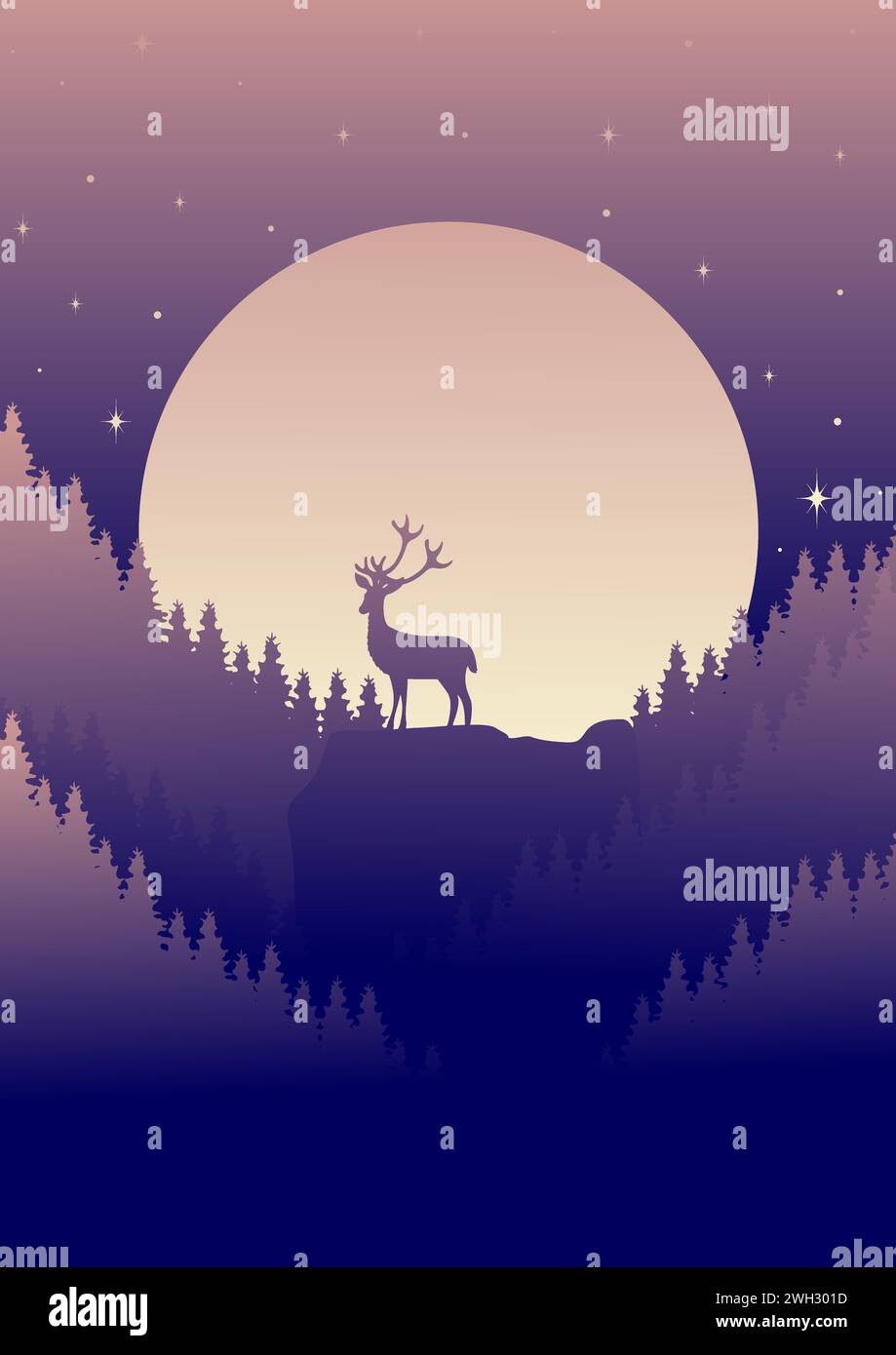 Doe standing Stock Vector Images - Alamy