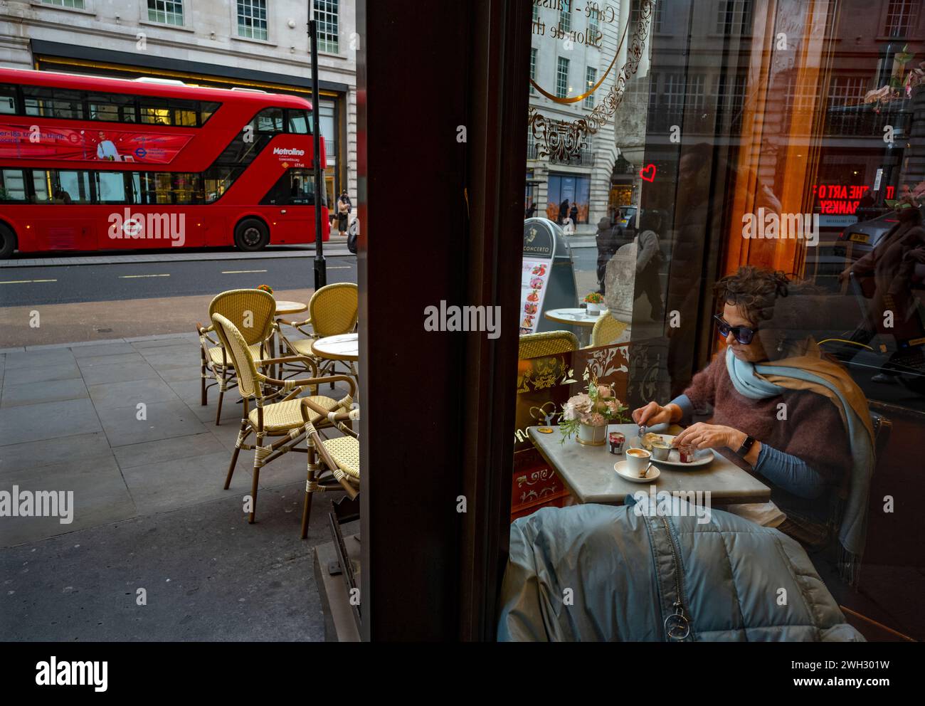 London England Afternoon Tea at Caffe Concerto on Regent Street and ...