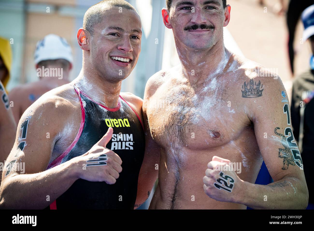 Robert george thorpe and bailey armstrong of australia hi-res stock ...