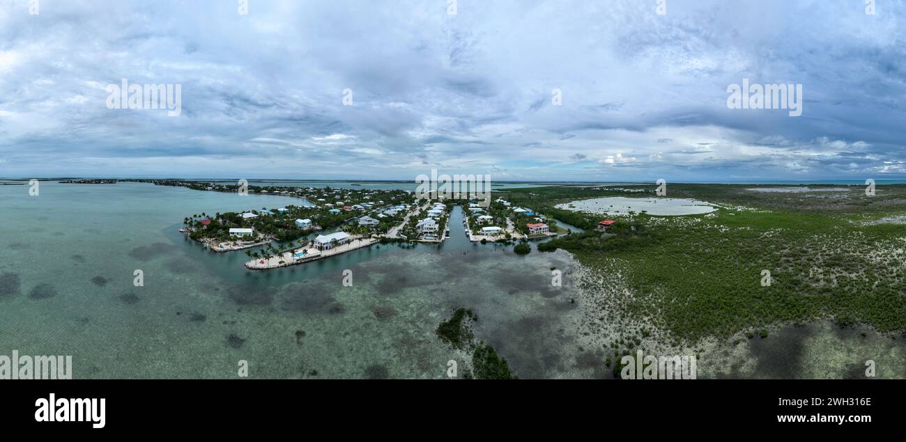 Aerial view of Sugarload Key in the Florida Keys, Florida Stock Photo ...