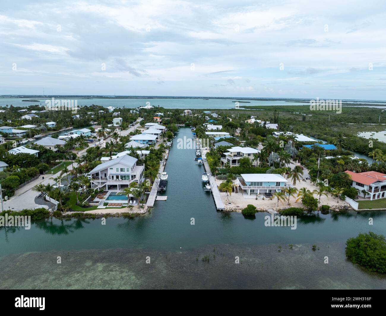 Aerial view of Sugarload Key in the Florida Keys, Florida Stock Photo ...